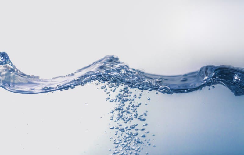 Water Splash with Bubbles of Air Stock Image - Image of element ...
