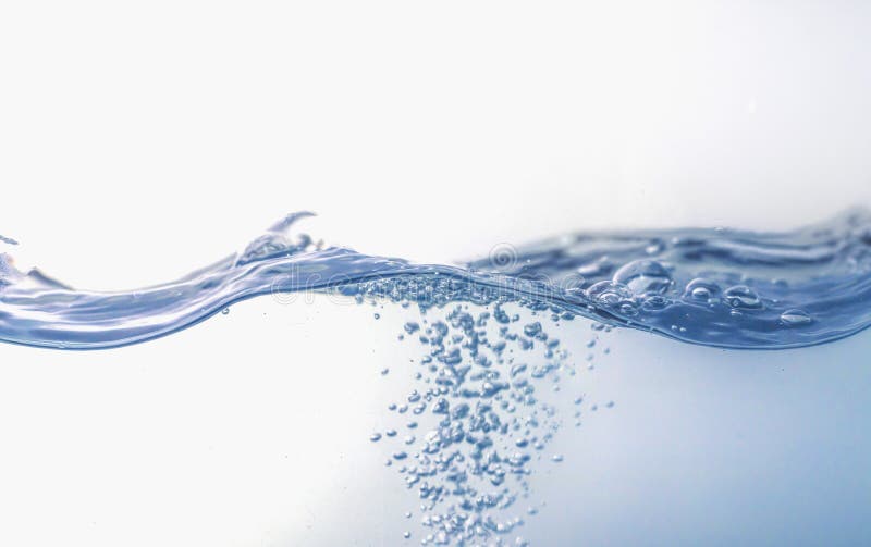 Water Splash with Bubbles of Air Stock Photo - Image of beautiful ...