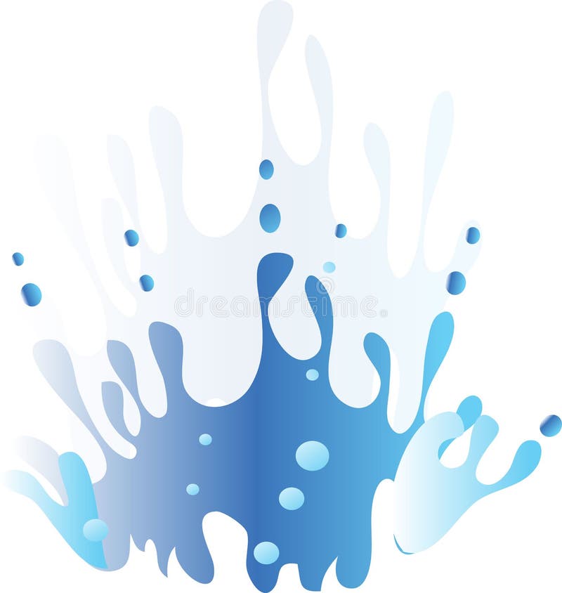Vector Water Splash from Glass Stock Illustration - Illustration of ...