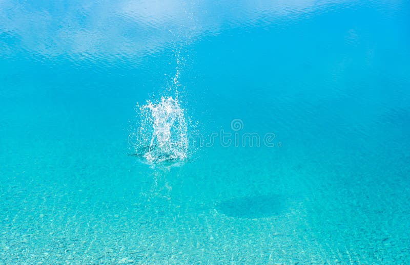 Water splash in a lake stock image. Image of wave, fall - 168139837