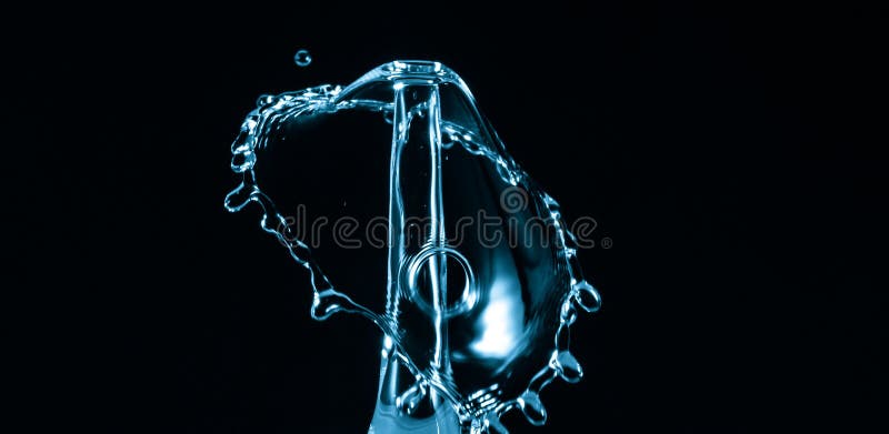 Spray Water Column Black Background Stock Photos - Free & Royalty-Free ...