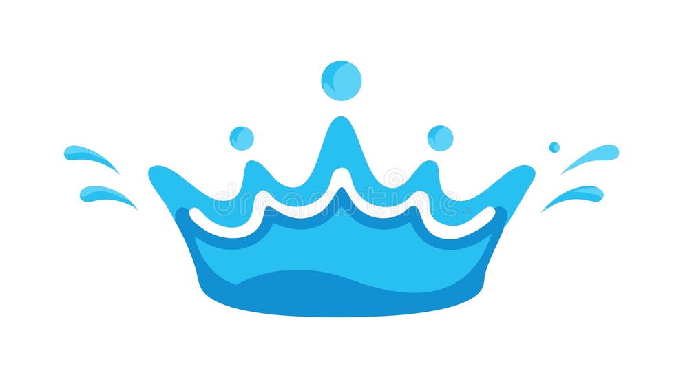 Vector Water Splash Crown Stock Illustrations – 1,259 Vector Water ...