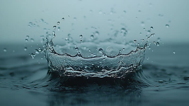 Water splash crown stock photo. Image of liquid, closeup - 370700252