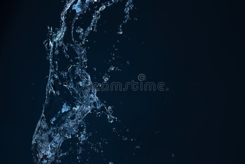 Blue Tear Drop Shape Black Background Stock Photos - Free & Royalty ...