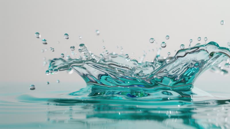 The Water Splash Drop.AI Generated Image Stock Image - Image of fresh ...