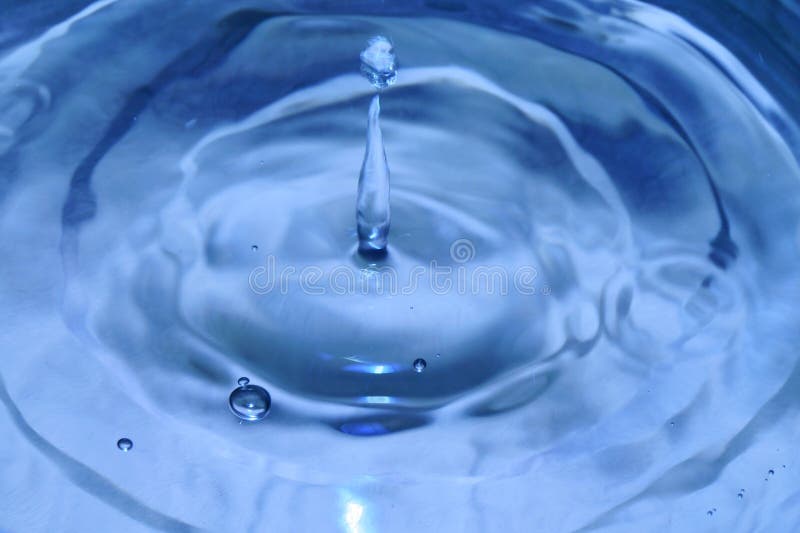 Water Splash or Water Drop with Circular Ripple Surface Stock Image ...