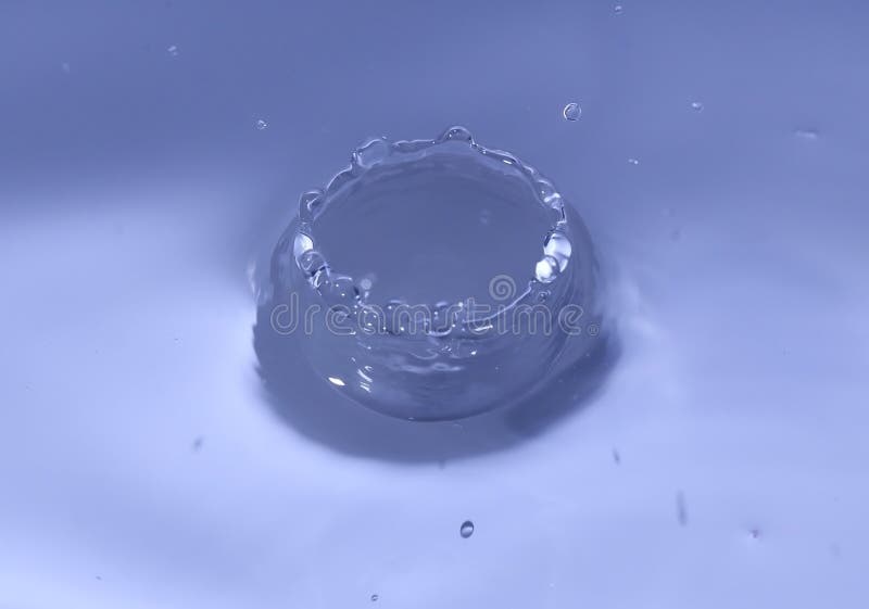Water Splash with a Drop of Water Stock Photo - Image of reflection ...