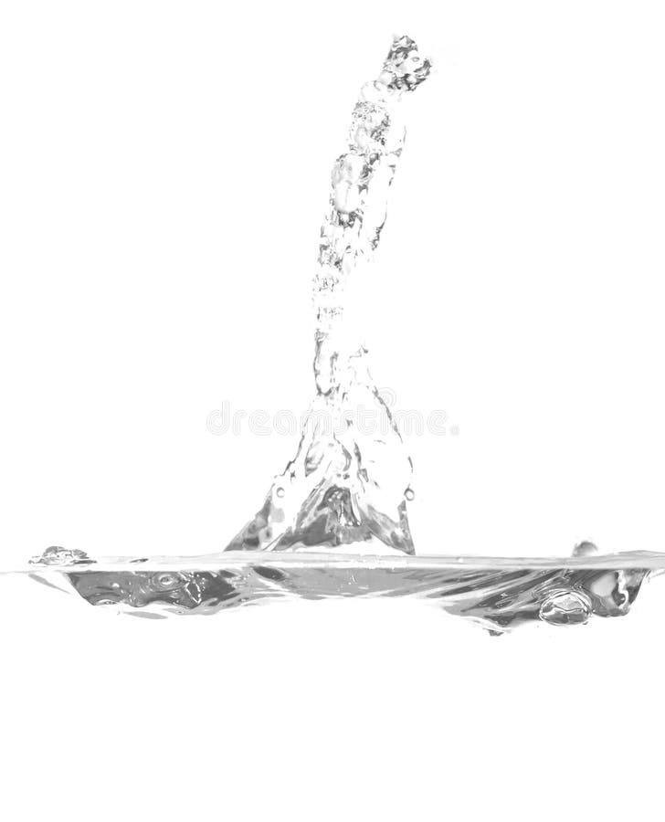 Water Splash and Drop on White Background Stock Photo - Image of macro ...