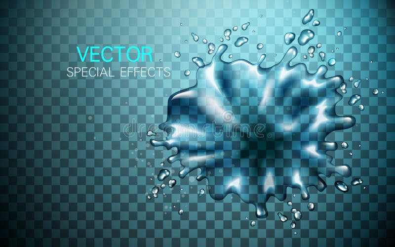 Water splash element stock vector. Illustration of pump - 84627458