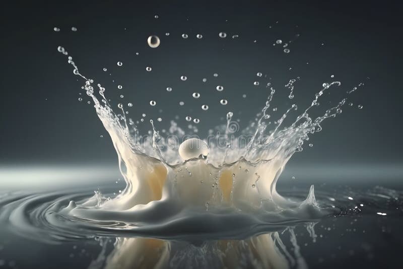 Water Splash. Falling Drop of Rain Stock Illustration - Illustration of ...