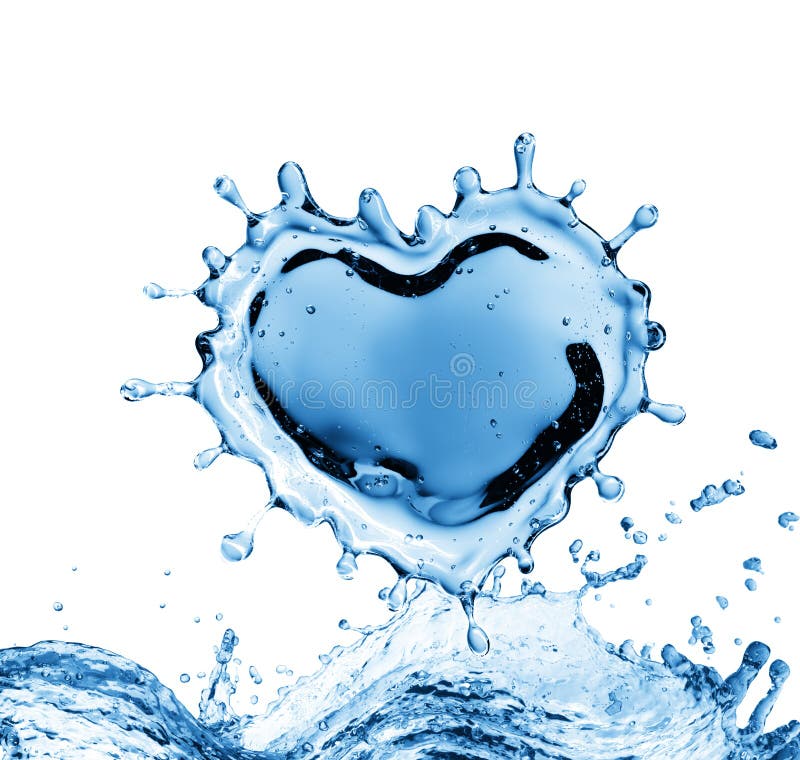 Water Splash Form Heart Stock Illustrations – 235 Water Splash Form ...