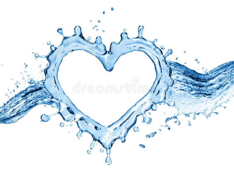 Water Splash Form Heart Stock Illustrations – 235 Water Splash Form ...