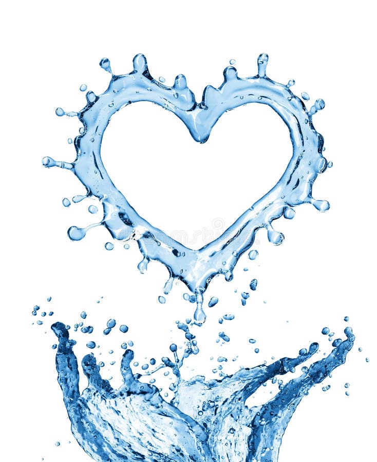 Water Splash Form Heart Stock Illustrations – 235 Water Splash Form ...