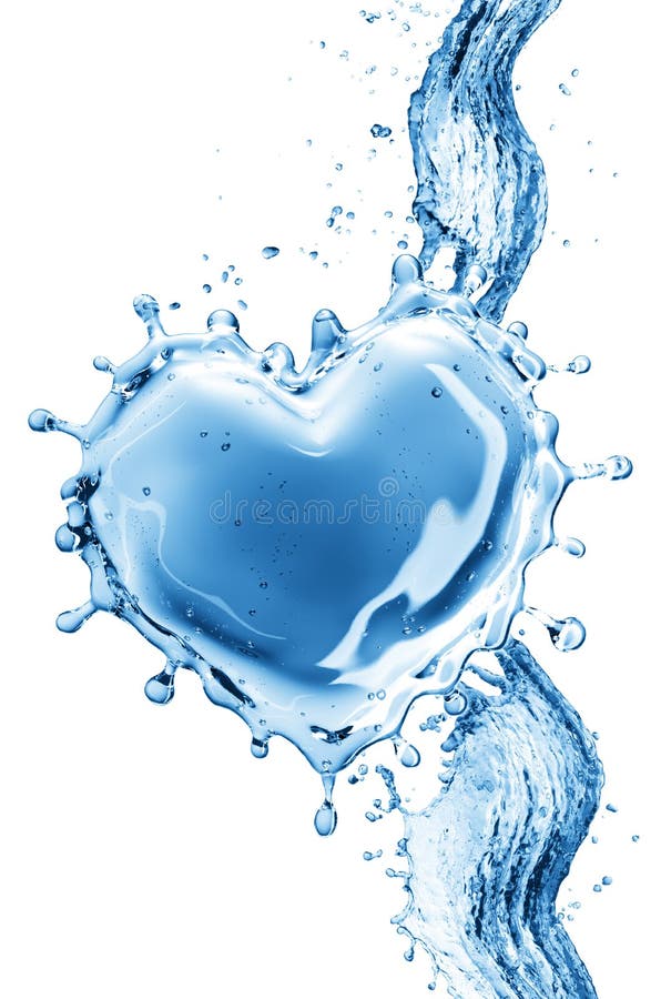 Water Splash Form Heart Stock Illustrations – 235 Water Splash Form ...
