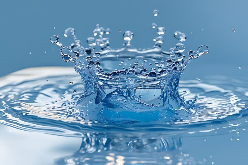 Water Splash Forming a Circle. AI Stock Illustration - Illustration of ...