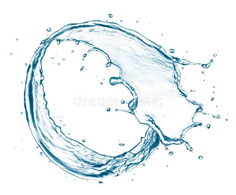 207 Water Splash Forming Circle White Background Stock Photos - Free ...
