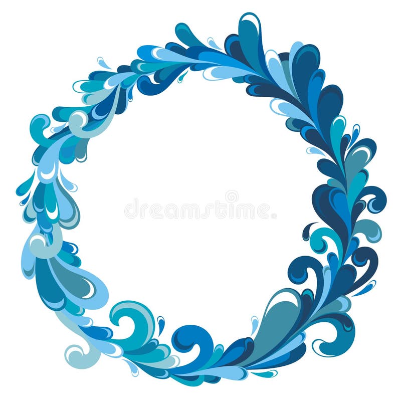 Water splash frame stock vector. Illustration of isolated - 53948831