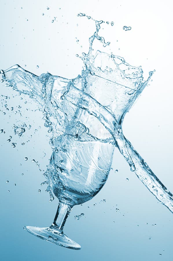 Water falling into glass stock image. Image of duotone, fresh - 13653