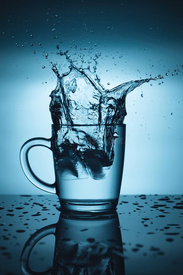 Water splash in a glass stock photo. Image of dynamic - 278782466
