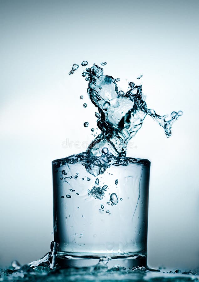 Water Splash Glass stock image. Image of clean, crystal - 6524595