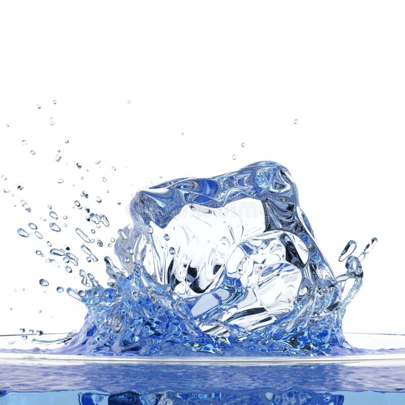 Ice Block Water Splash Stock Illustrations – 1,064 Ice Block Water ...