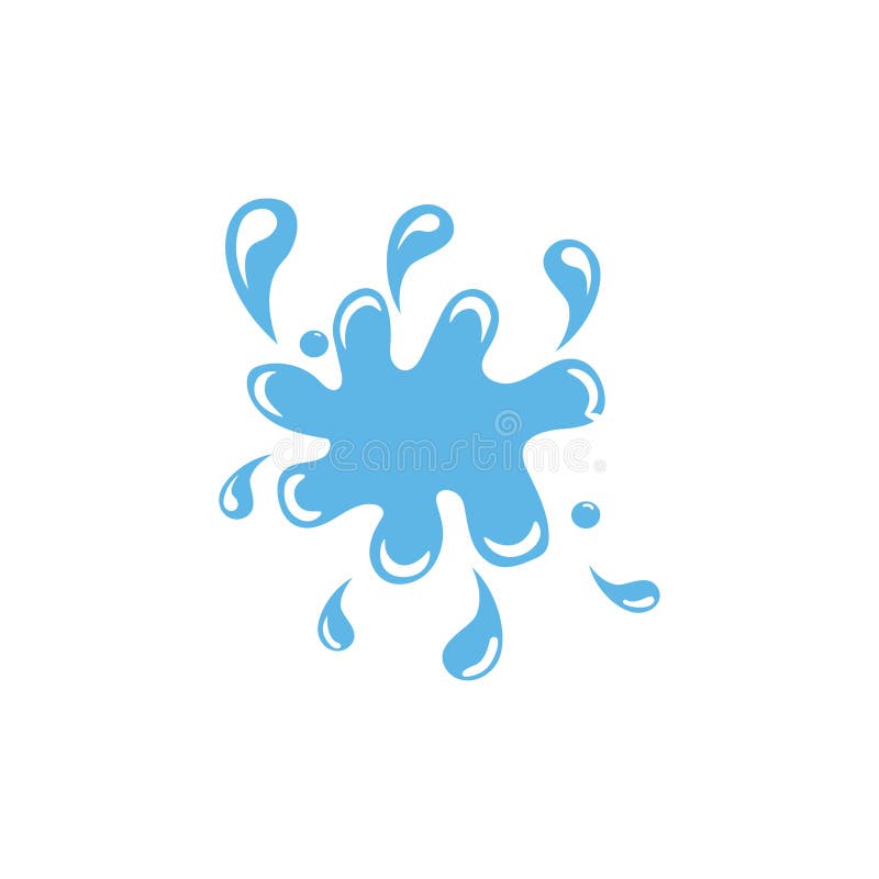 Water Splash Icon Element Design Vector Stock Vector - Illustration of ...