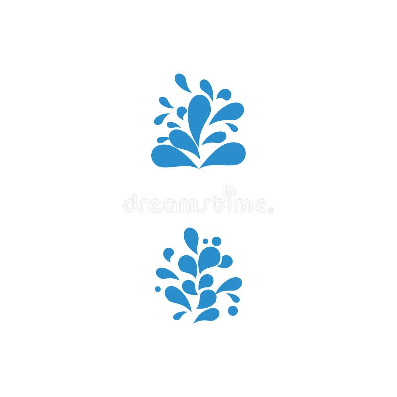 Water Splash Icon Vector Illustration Design Template Stock Vector ...
