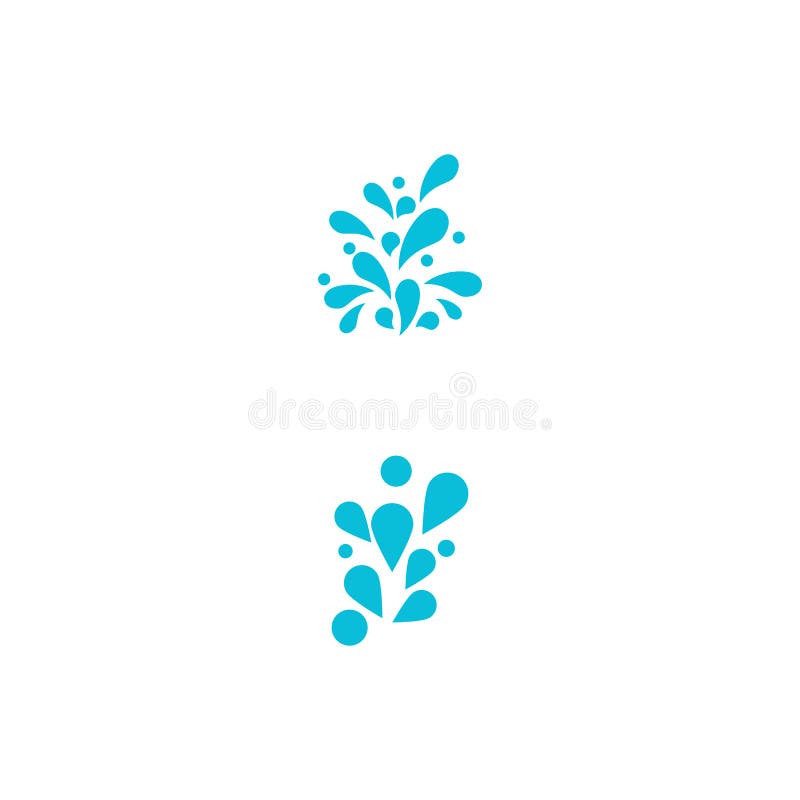 Water Splash Icon Vector Illustration Design Template Stock Vector ...