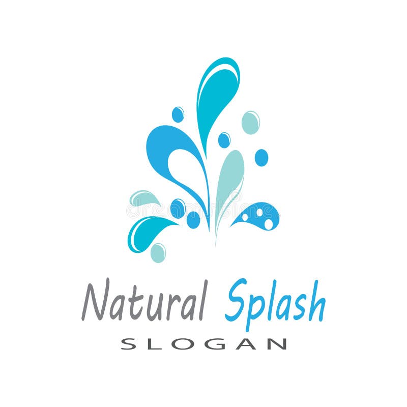 Water Splash Icon Vector Illustration Design Template Stock Vector ...