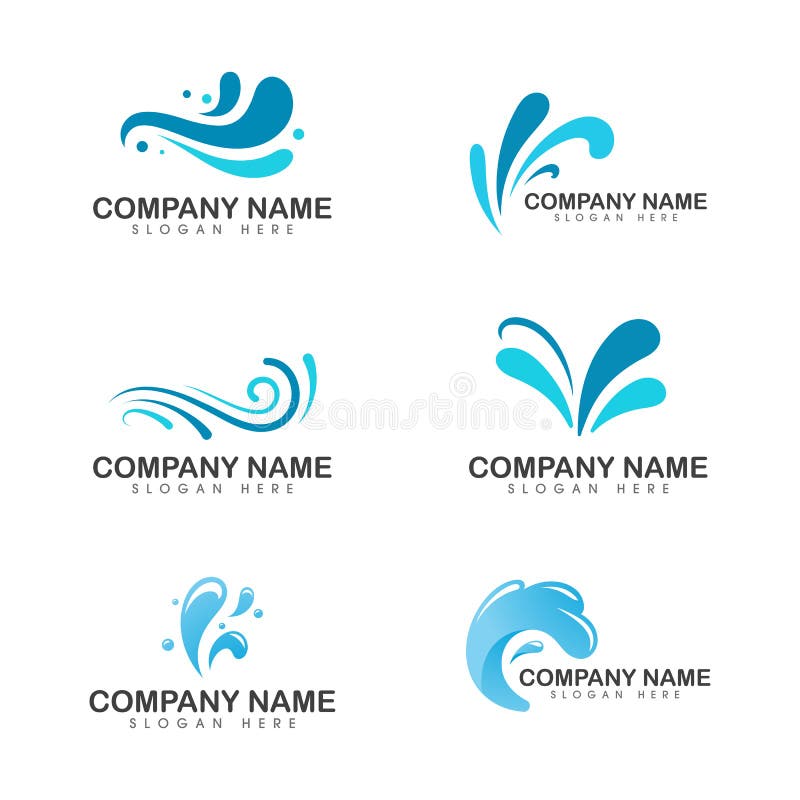 Water Splash Icon Vector Illustration Stock Vector - Illustration of ...