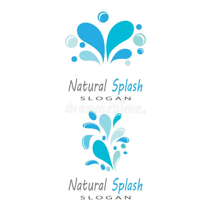 Water Splash Icon Vector Illustration Design Template Stock Vector ...