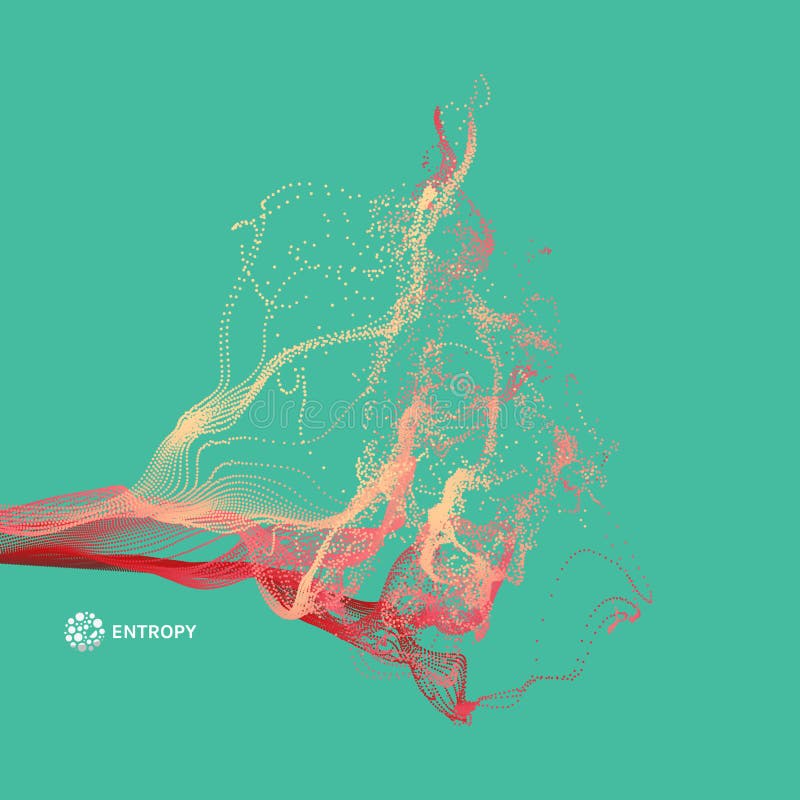 Water Splash Imitation. Array with Dynamic Emitted Particles Stock ...