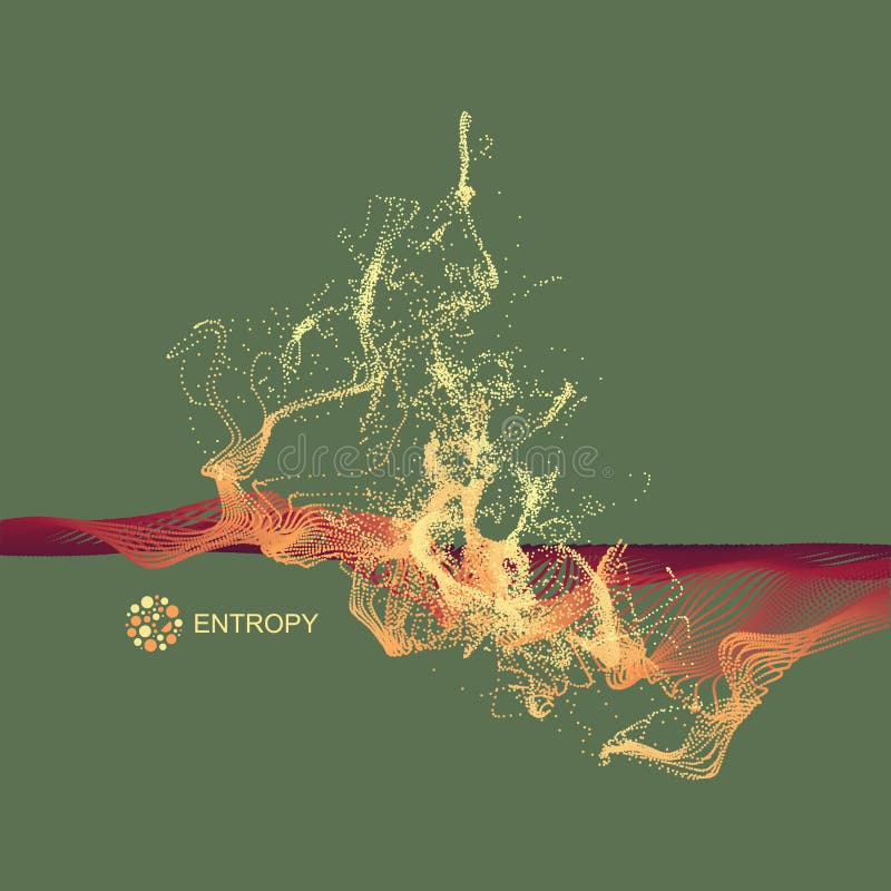 Water Splash Imitation. Array with Dynamic Emitted Particles Stock ...