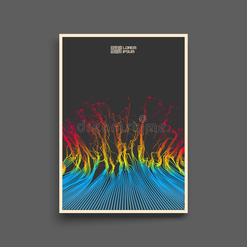 Water Splash Imitation. Textbook, Booklet or Notebook Mockup. Cover ...