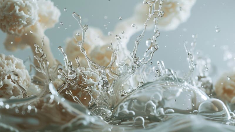 Water Splash with Intricate Patterns Stock Image - Image of fluid ...