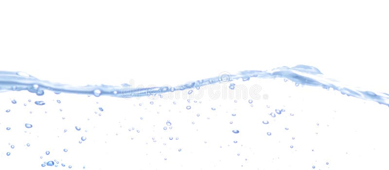 Isolated Water Splashing Panorama with Bubbles Stock Image - Image of ...