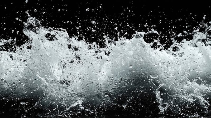 Water Splash on Black Background Dramatic and Dynamic Splash Ideal for ...