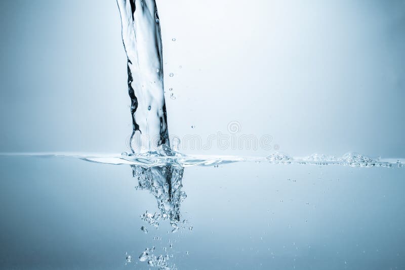 Water Splash Isolated. Close Up of Splash of Water Forming. Stock Photo ...