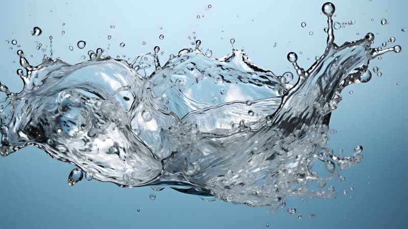 Water Splash Isolated on Solid Color Background Stock Image - Image of ...