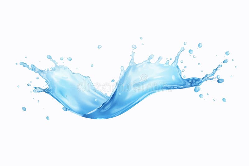 Water Splash Isolated Vector Style Illustration Stock Vector ...