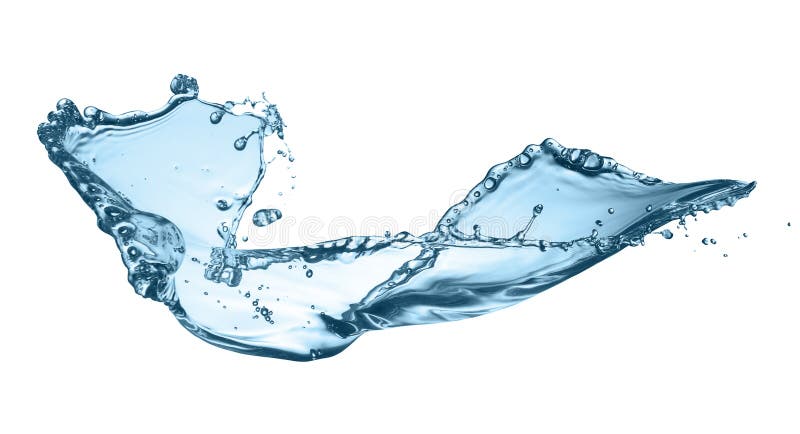 Water Splash Isolated on the White Background Stock Photo - Image of ...