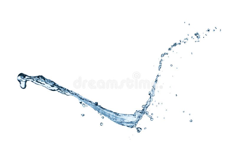 Water Splash Isolated on White Background Stock Image - Image of color ...