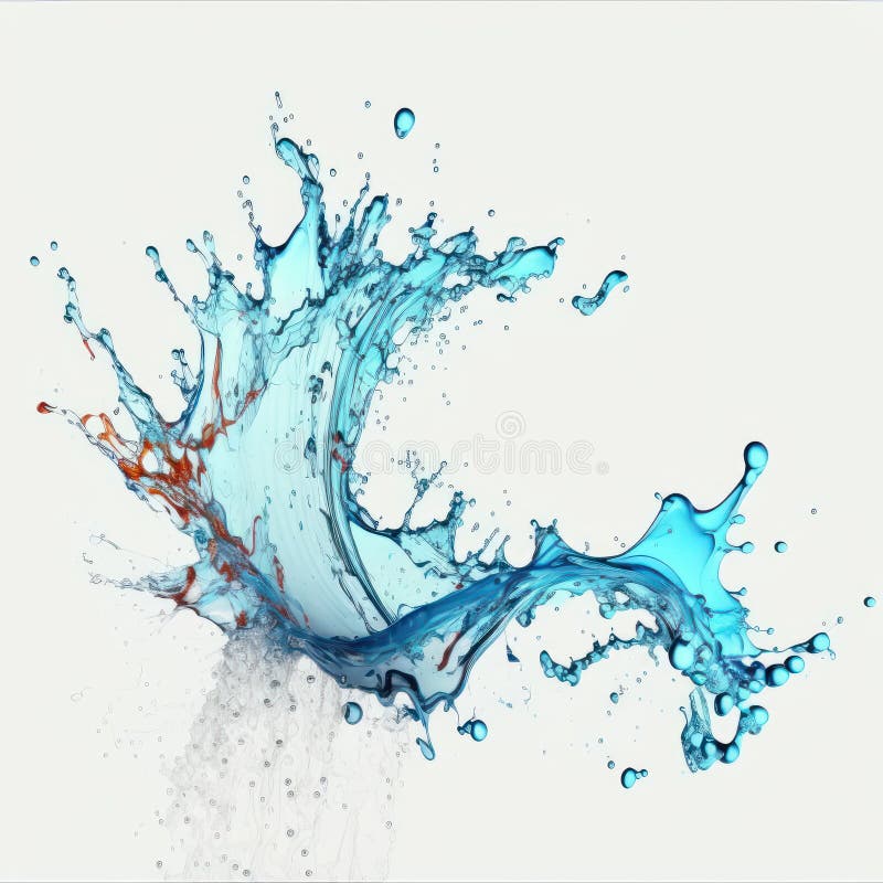 Water Splash,water Splash Isolated on White Background, AI Generated ...