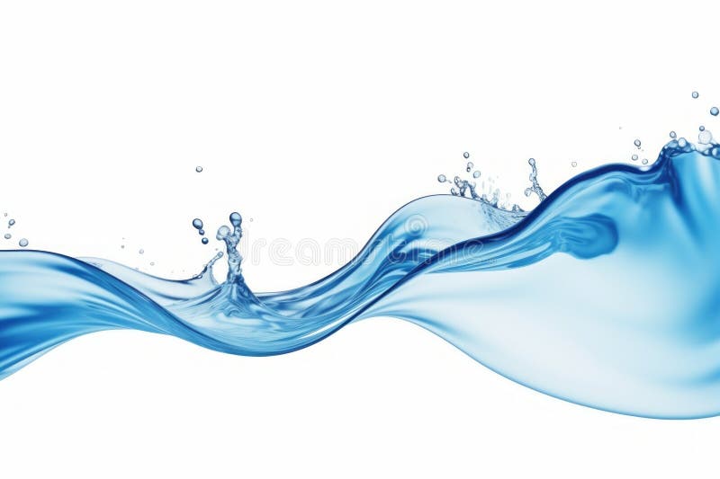 Water,water Splash Isolated on White Background Stock Illustration ...