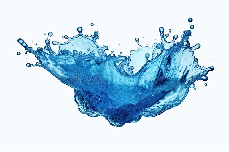 Water splash on white stock illustration. Illustration of nature ...