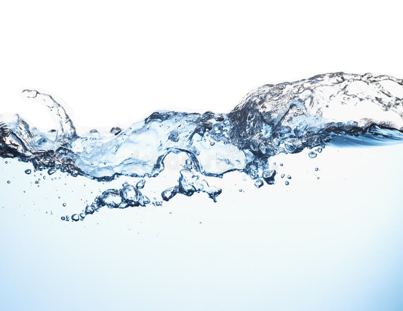 Water Splash Isolated on White Background. Pure Water. Stock Photo ...