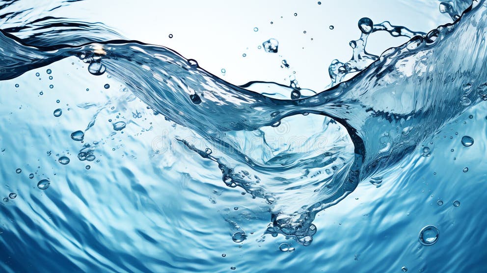 Water splash in the pool stock illustration. Illustration of clear ...