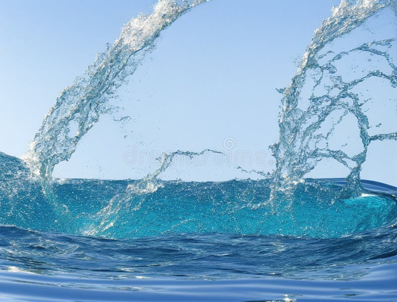 Water Splash Isolated on White Stock Image - Image of clean, wave ...