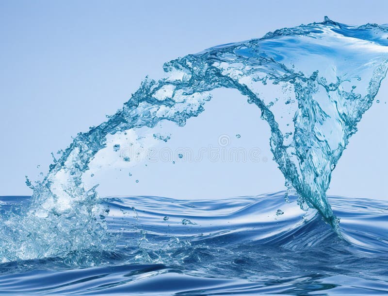 Water Splash Isolated on White Stock Illustration - Illustration of ...