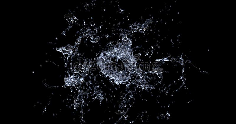 Water splash from itself. stock illustration. Illustration of explode ...
